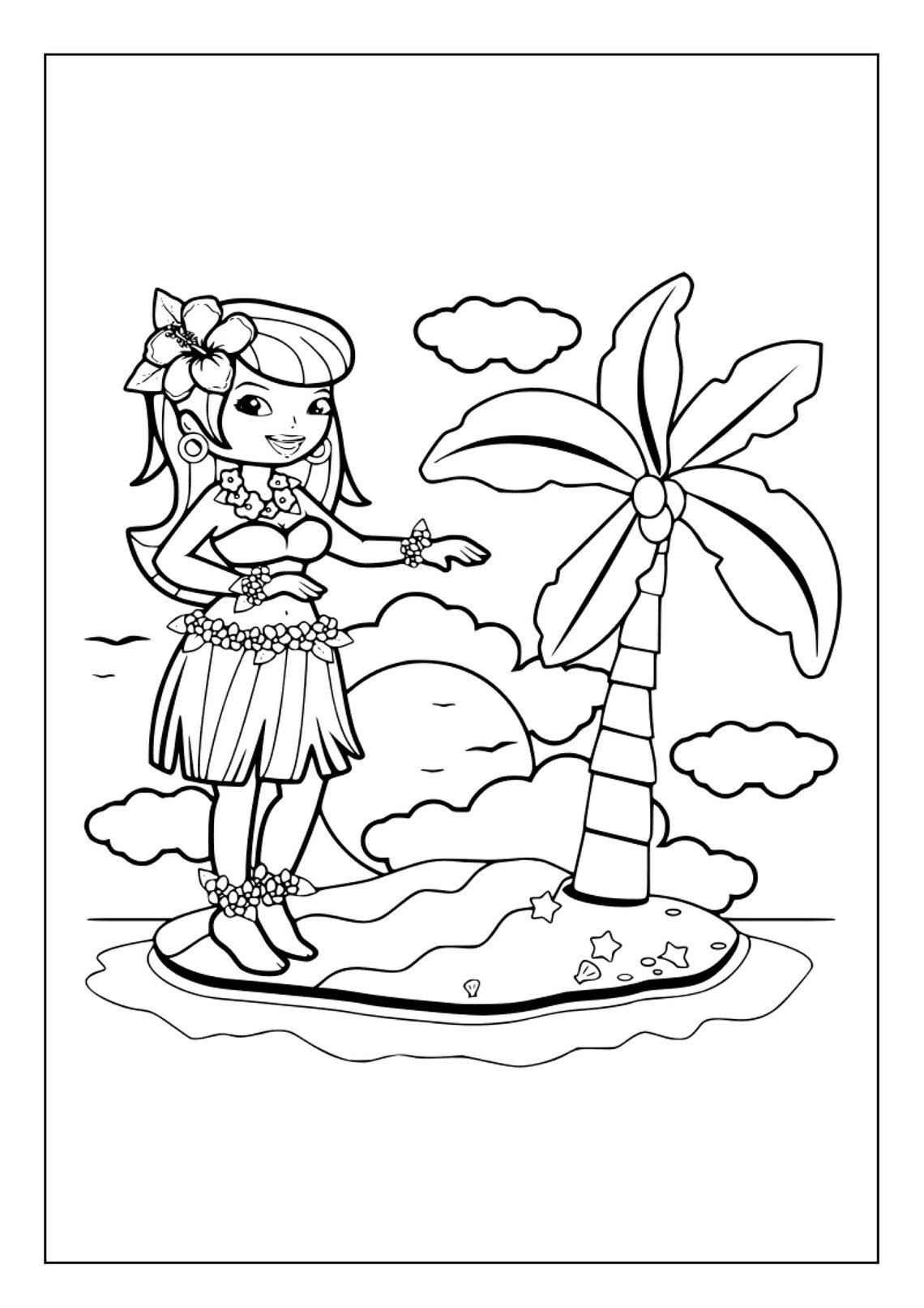 Printable Hawaii Coloring Pages for Kids & Adults | 65 Pages | Instant ...