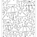 Printable Umbrella Coloring Pages for Kids & Adults |25 Pages | Instant ...