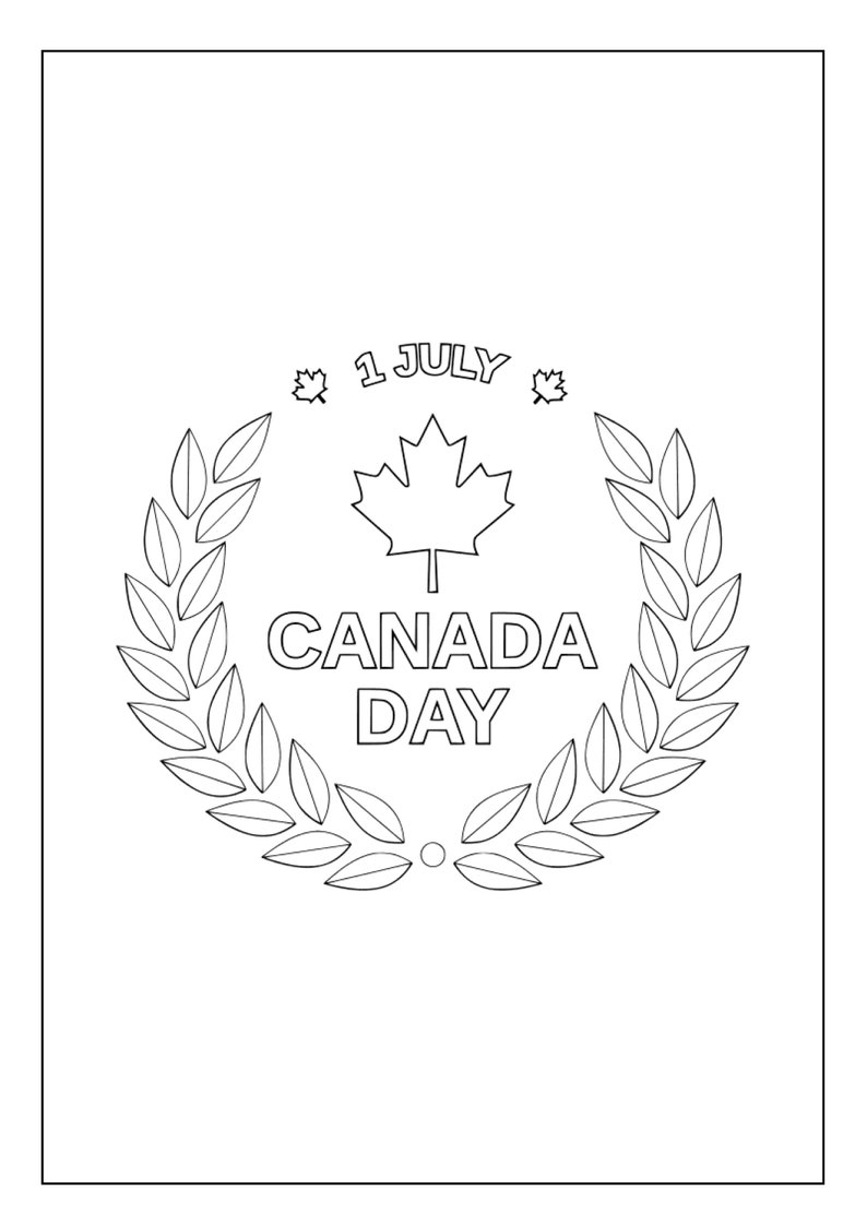 Printable Canada Day Coloring Pages for Kids & Adults | 40 Pages ...