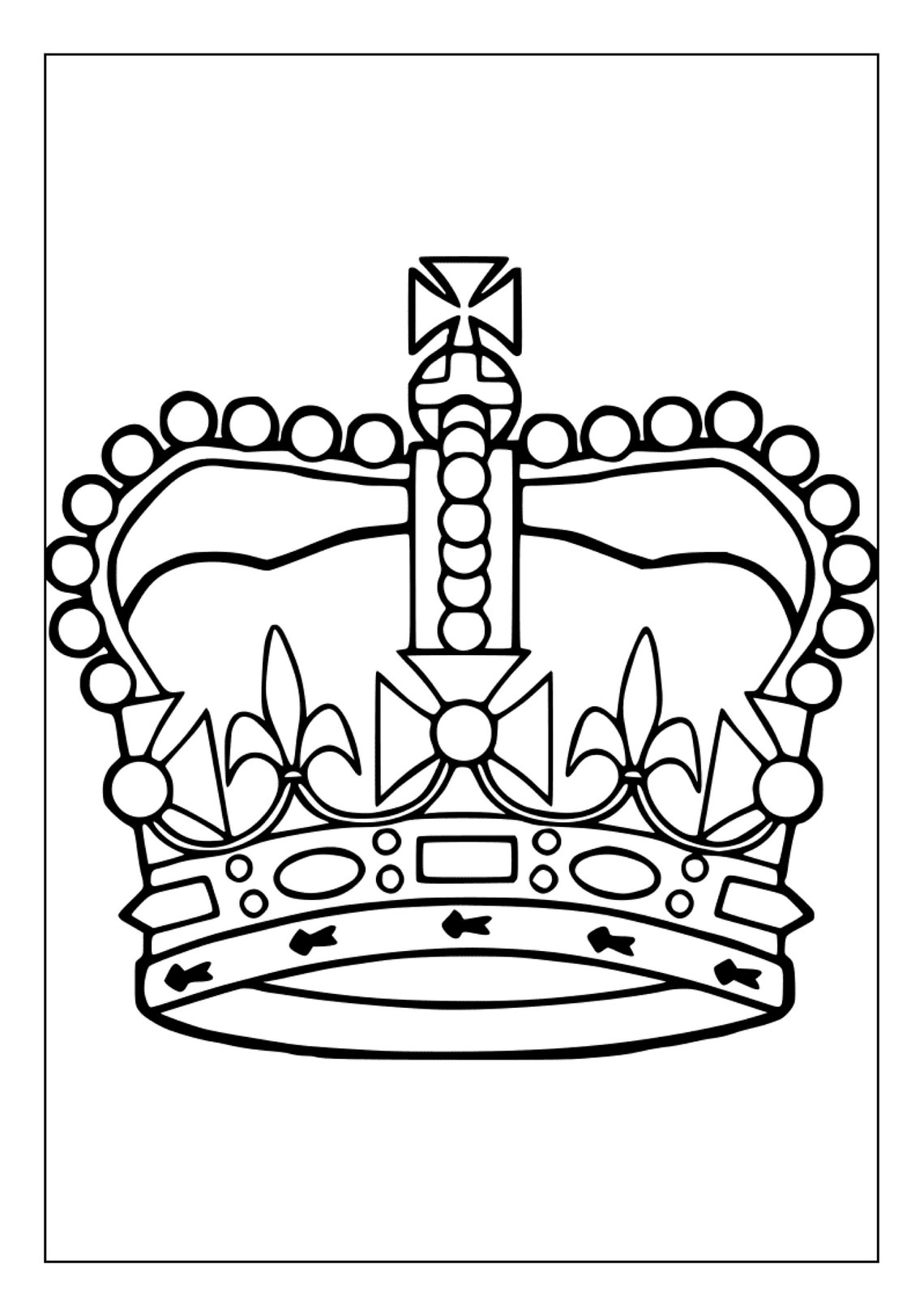 Printable Crown Coloring Pages for Kids & Adults | 60 Pages | Instant ...