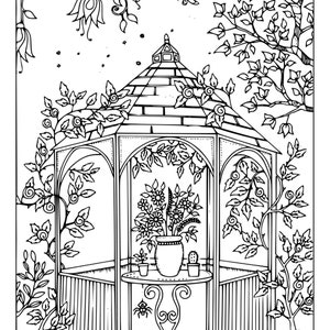 Printable Garden Coloring Pages for Kids & Adults | 60 Pages | Instant ...
