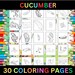 Printable Cucumber Coloring Pages for Kids & Adults | 30 Pages ...