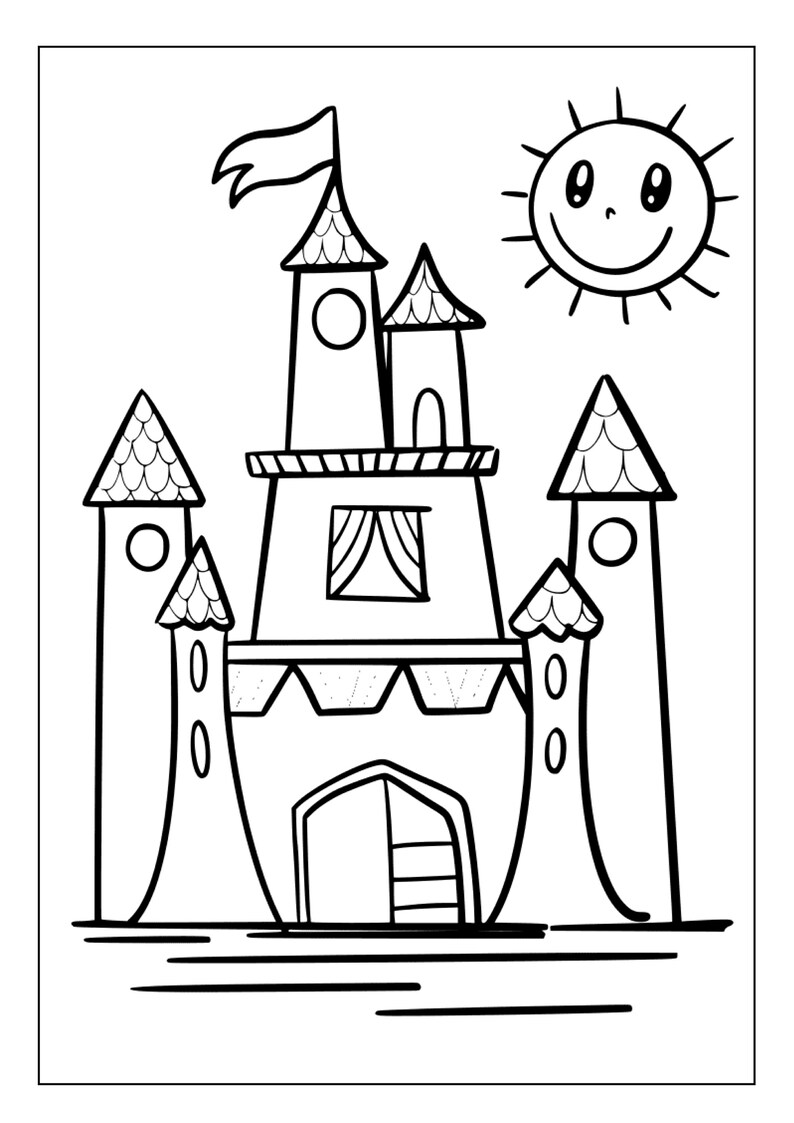 Printable Castle Coloring Pages for Kids and Adults | 60 Pages ...