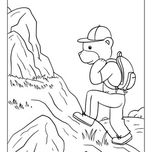 Printable Tourist Coloring Pages for Kids & Adults | 30 Pages | Instant ...
