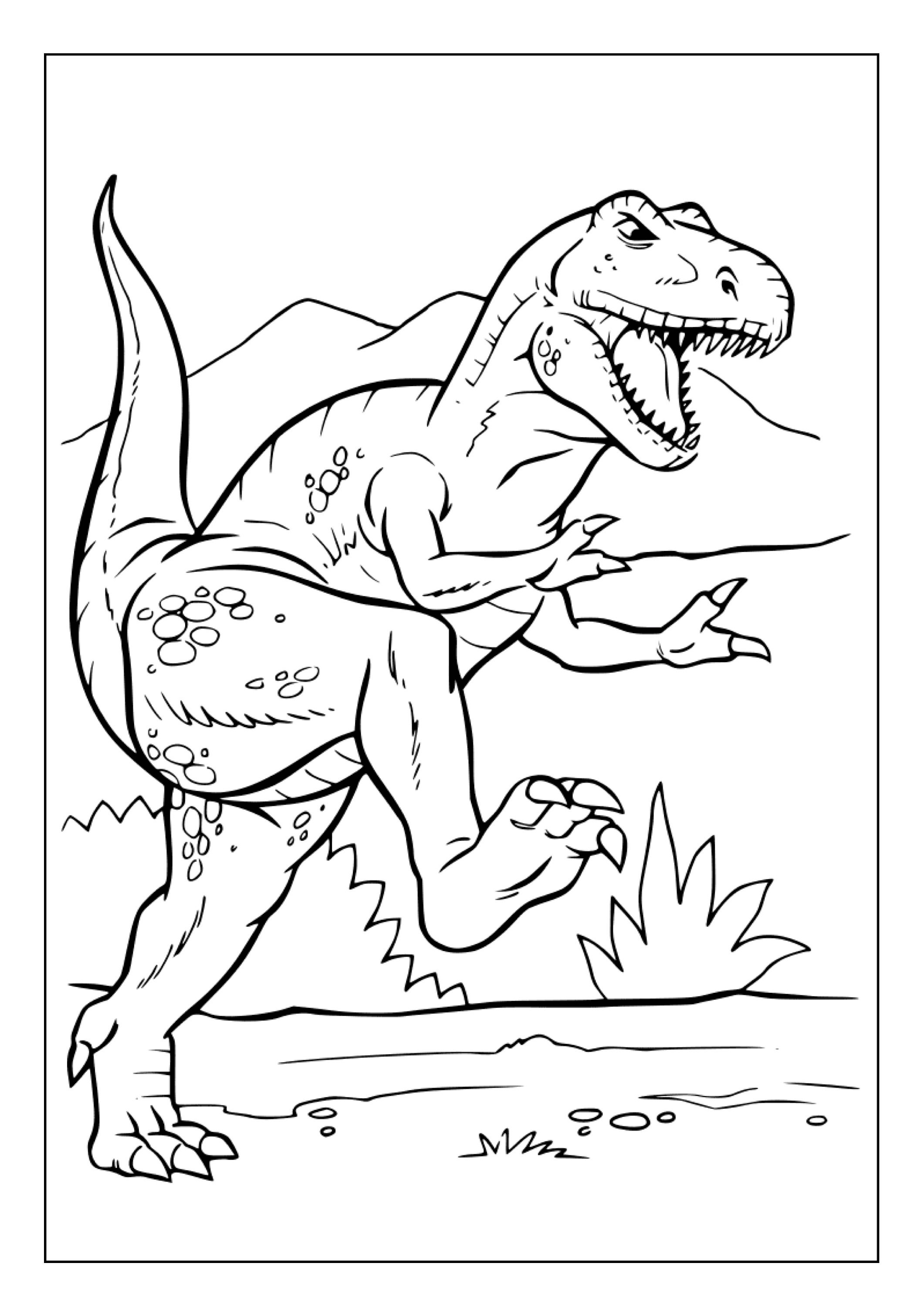 Printable Tyrannosaurus Coloring Pages for Kids & Adults | 80 Pages ...