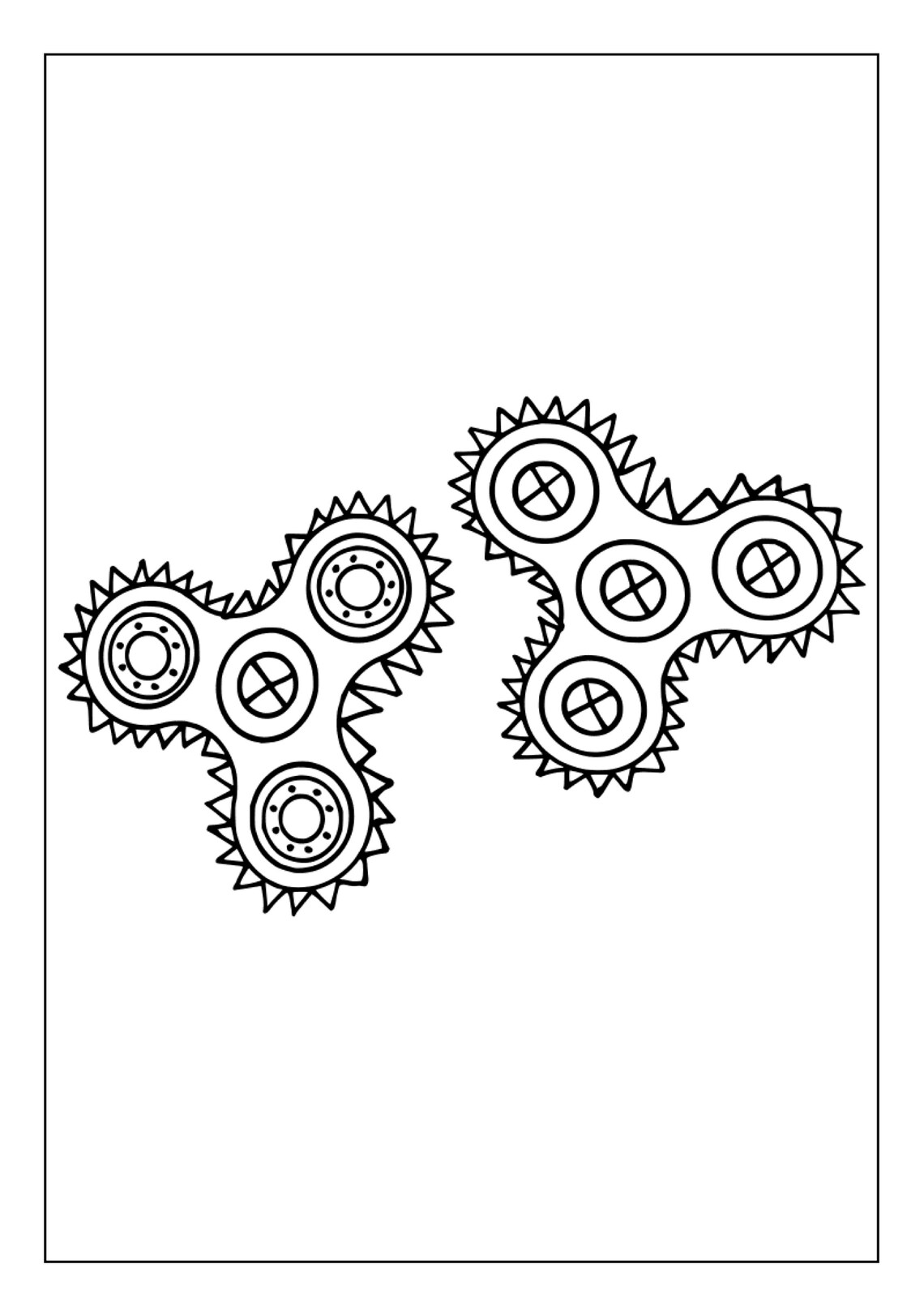Printable Fidget Spinner Coloring Pages for Kids & Adults 30 - Etsy