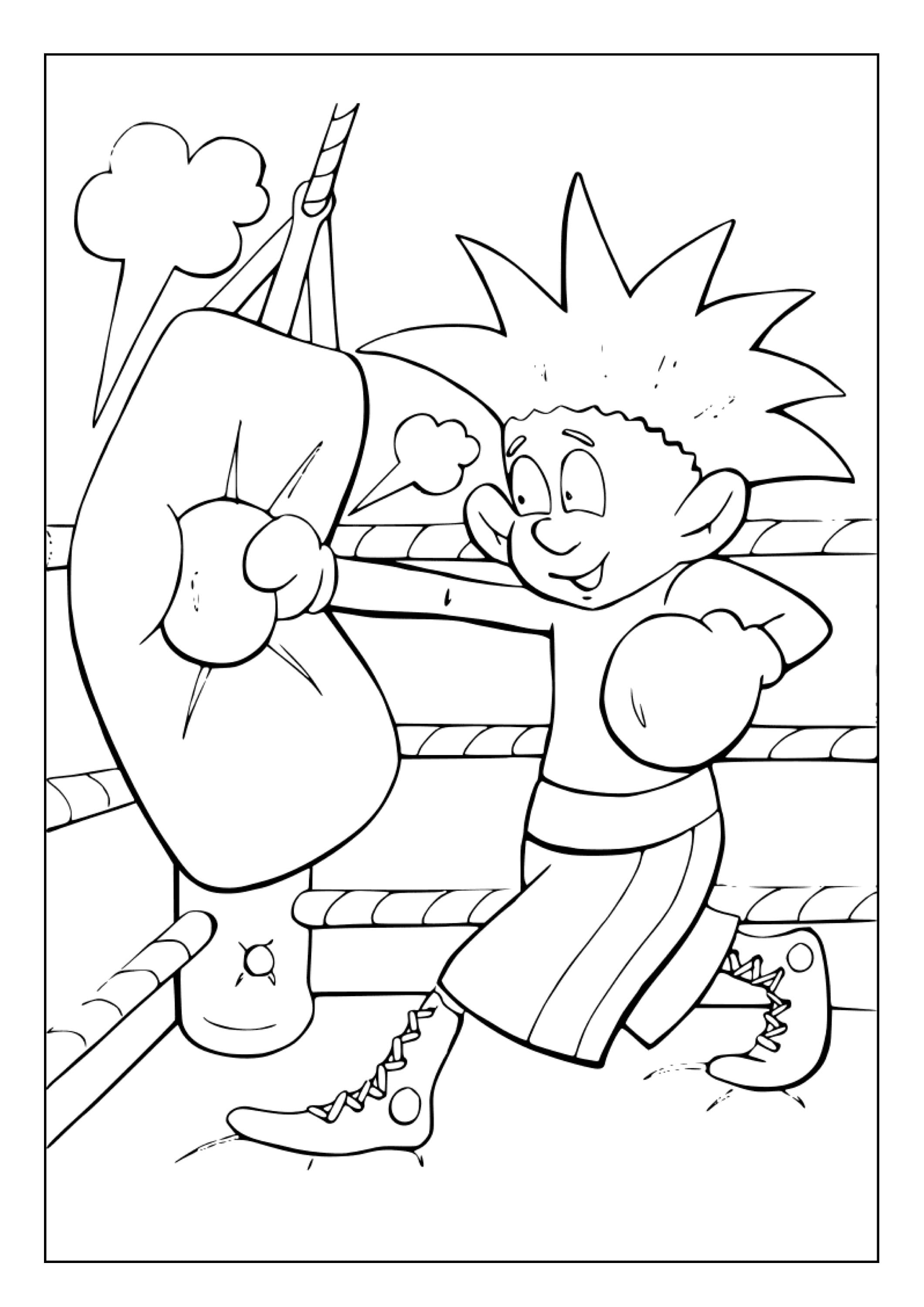 Printable Boxing Coloring Pages for Kids & Adults 25 Pages Instant ...