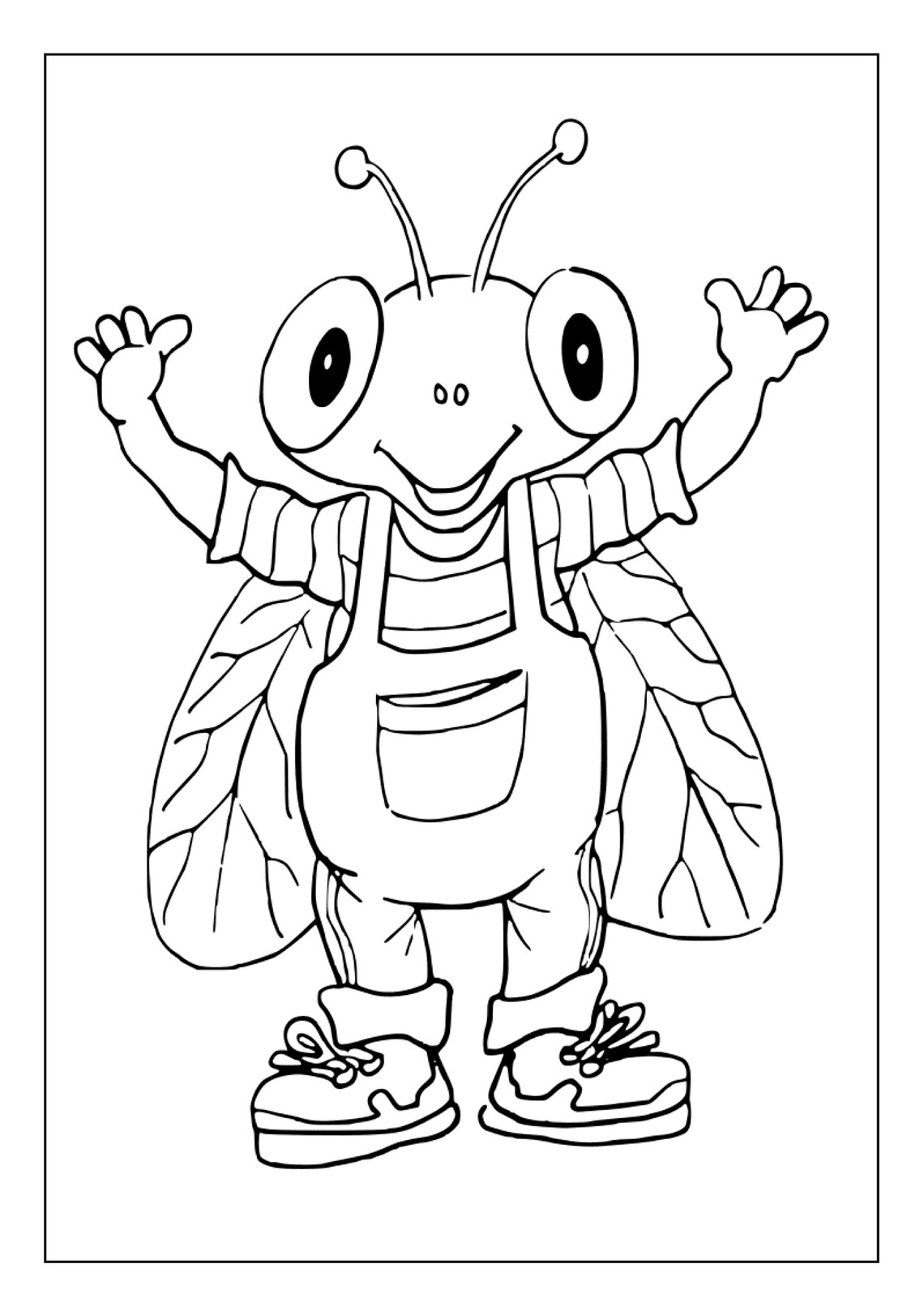 Printable Fly Coloring Pages for Kids & Adults 25 Pages - Etsy