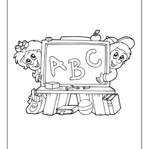 Printable Back to School Coloring Pages for Kids and Adults | 90 Pages ...