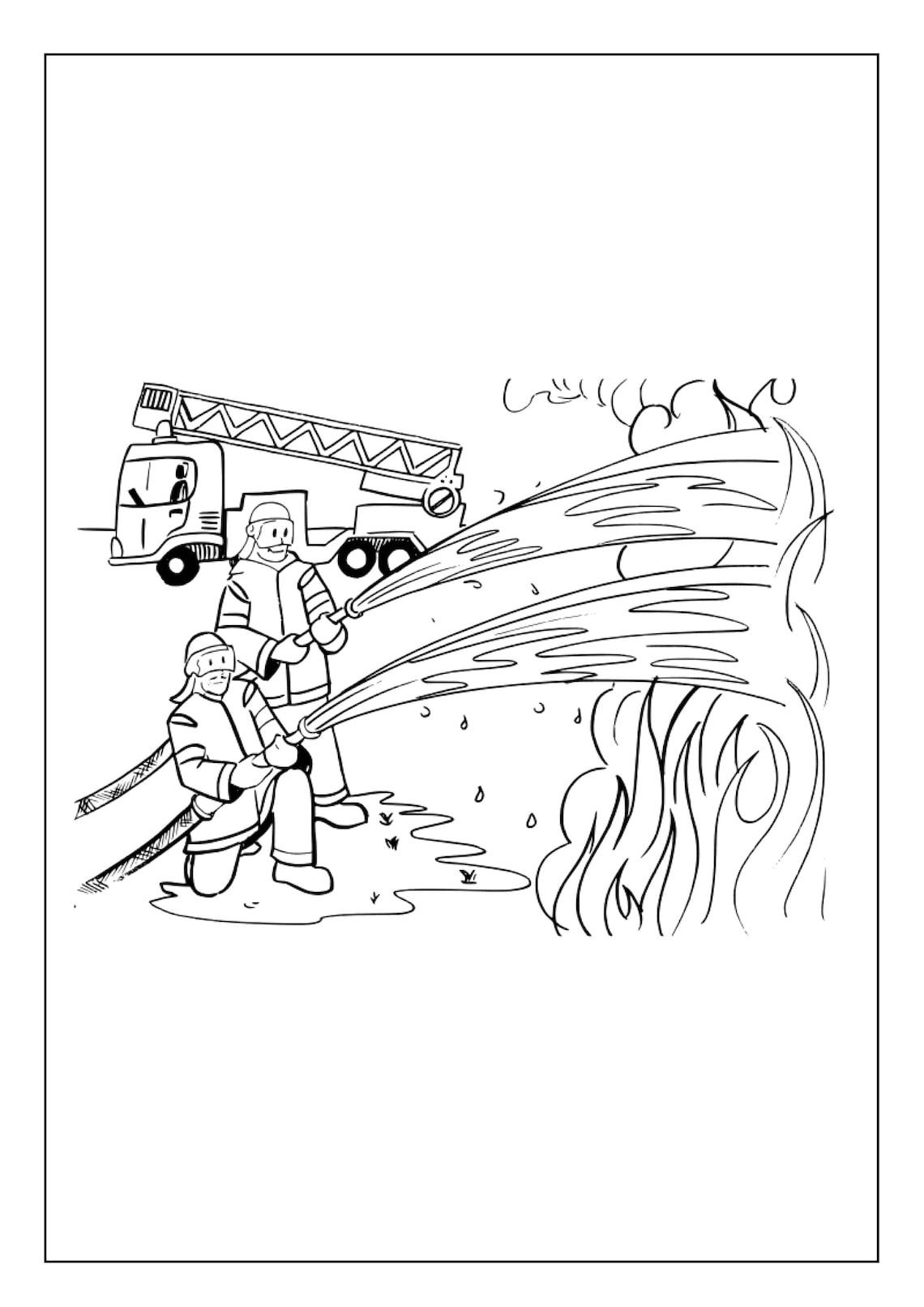 Printable Fire Truck Coloring Pages for Kids and Adults | 90 Pages ...