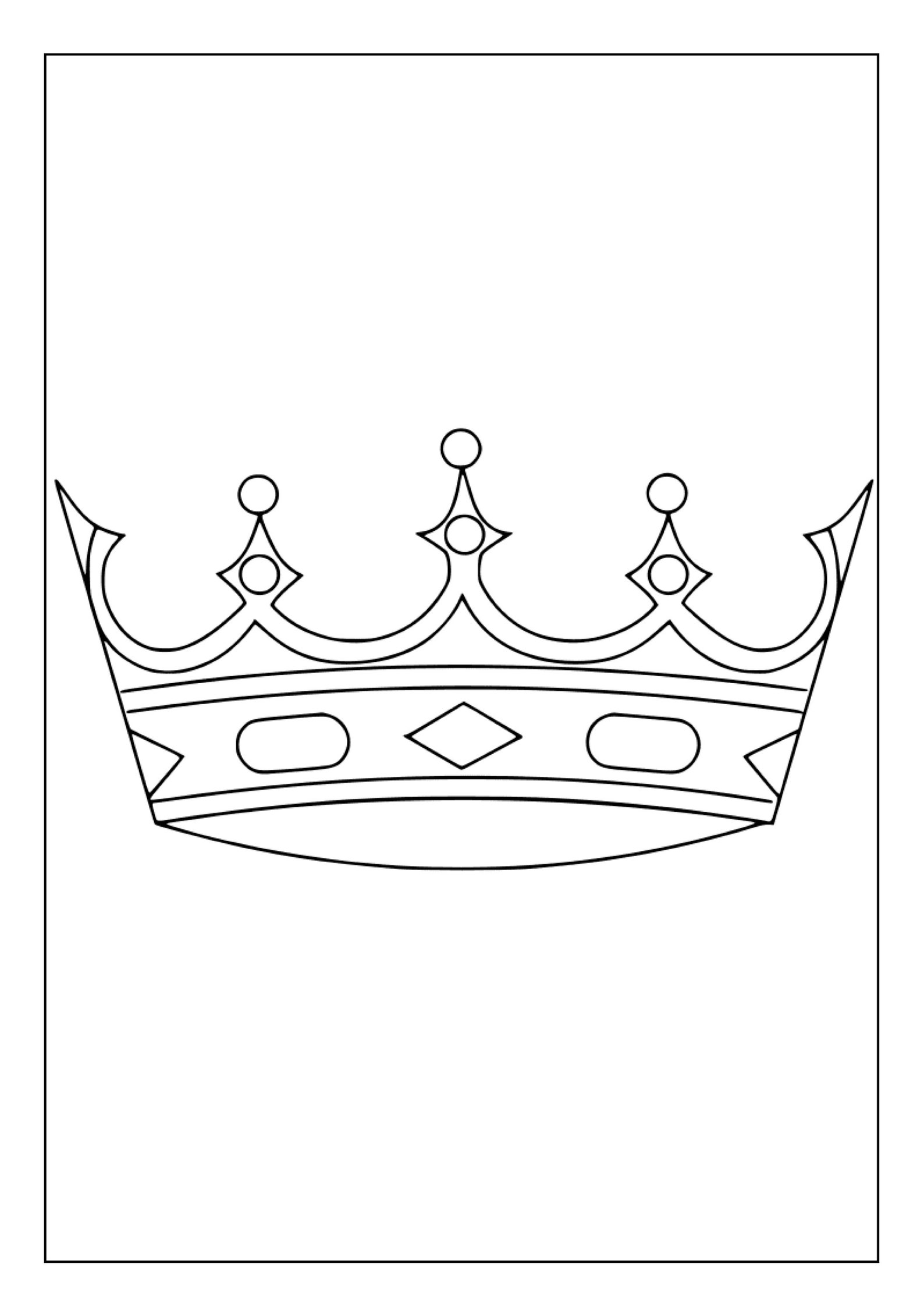 Printable Crown Coloring Pages for Kids & Adults | 60 Pages | Instant ...