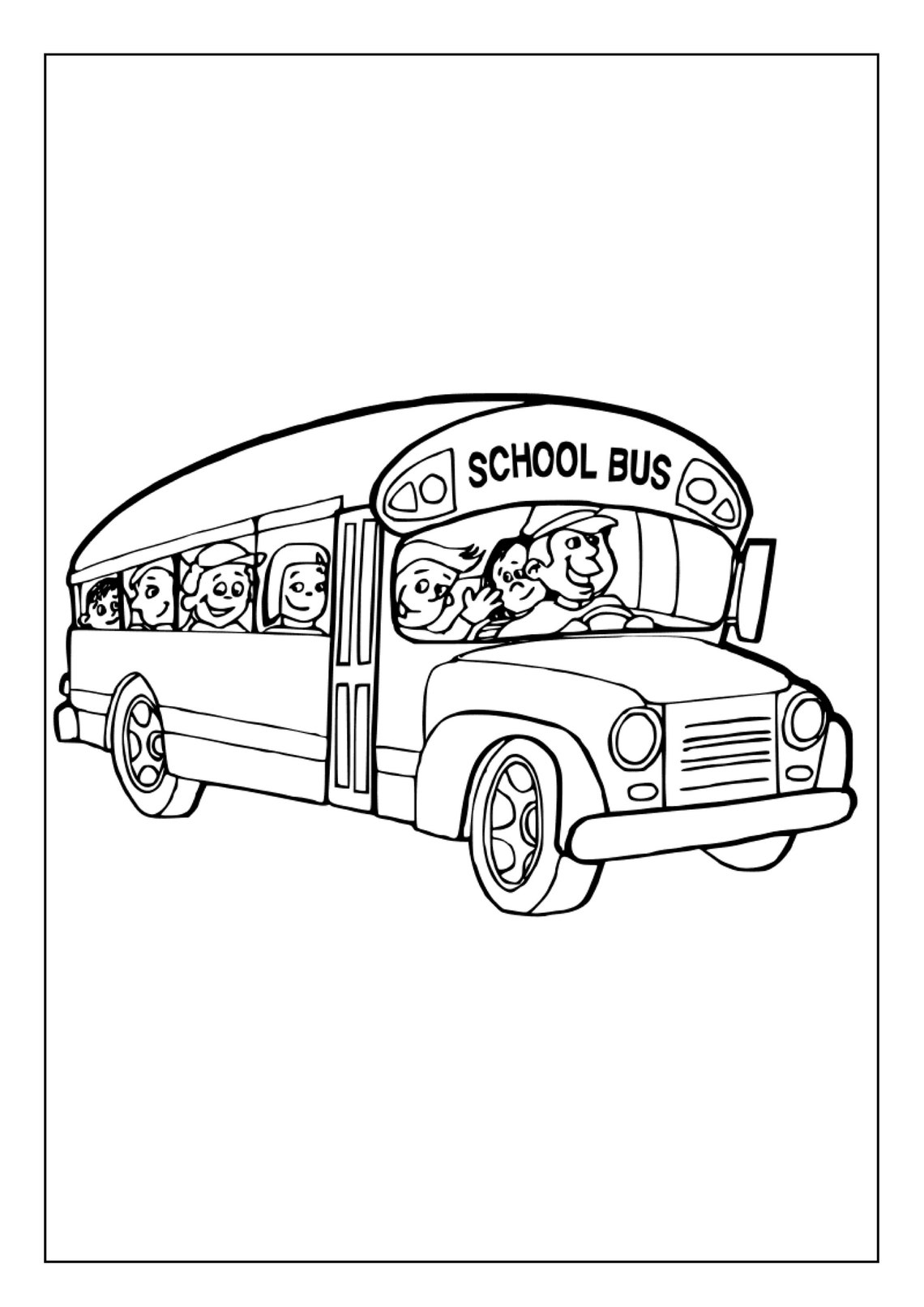 Printable School Bus Coloring Pages for Kids and Adults | 80 Pages ...