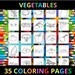 Printable Vegetables Coloring Pages for Kids and Adults | 35 Pages ...