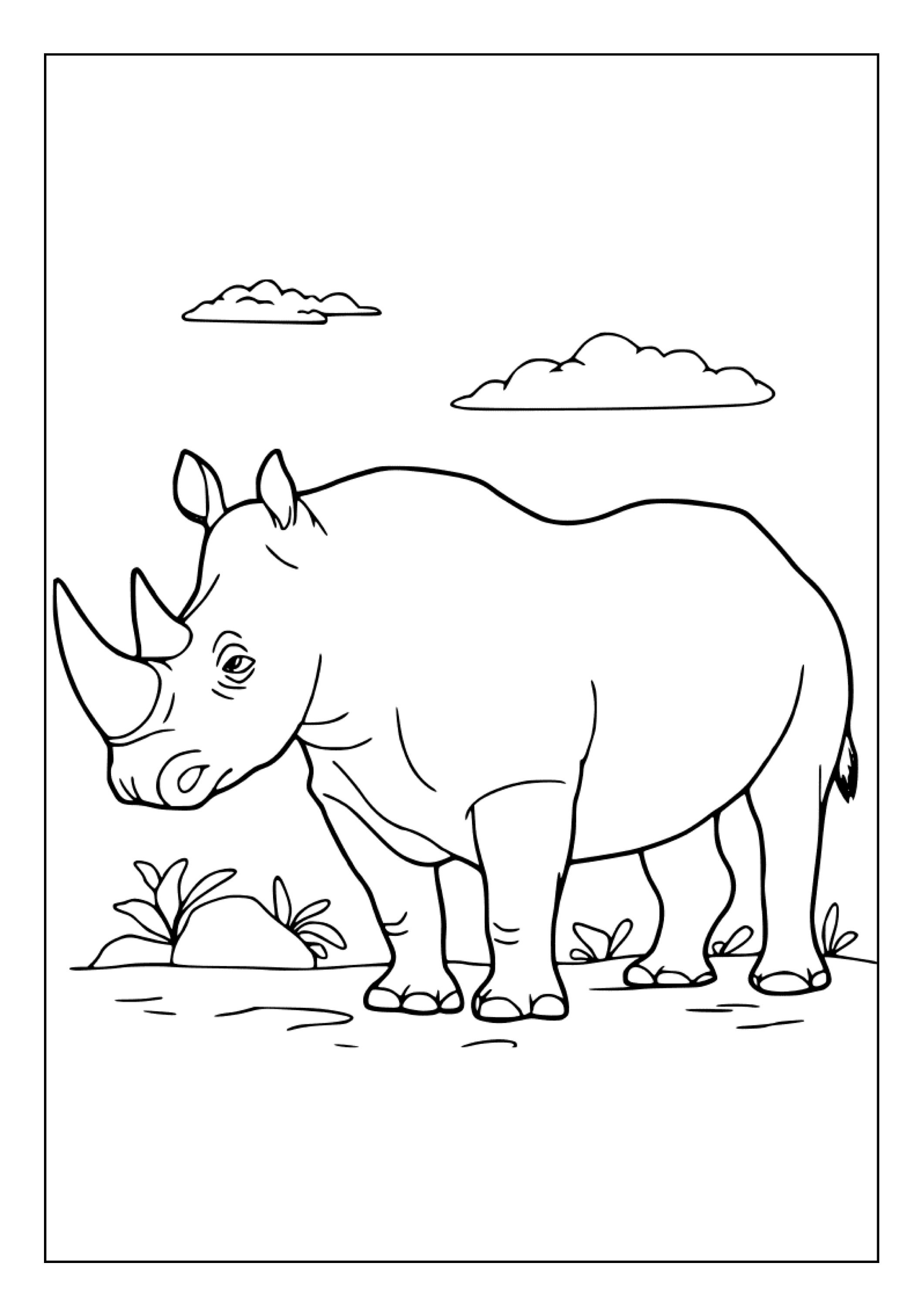 Printable Wild Animals Coloring Pages for Kids and Adults | 60 Pages ...