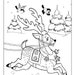 Printable Christmas Reindeer Coloring Pages for Kids and - Etsy