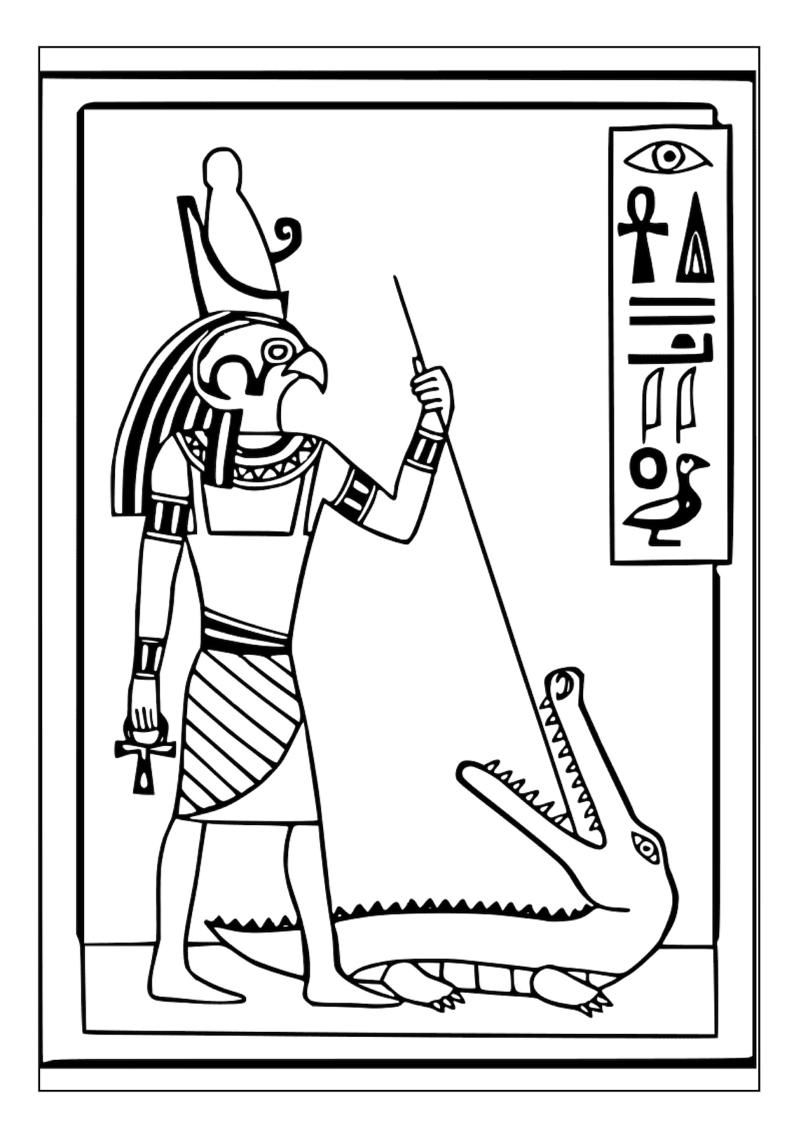 Printable Egypt Coloring Pages for Kids & Adults | 65 Pages | Digital ...