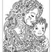 Printable Zentangle Girl Coloring Pages for Kids & Adults | 30 Pages ...