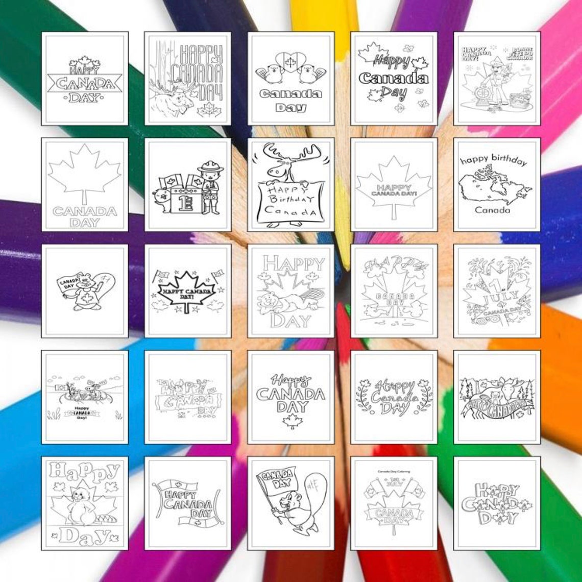 Printable Canada Day Coloring Pages for Kids & Adults | 40 Pages ...
