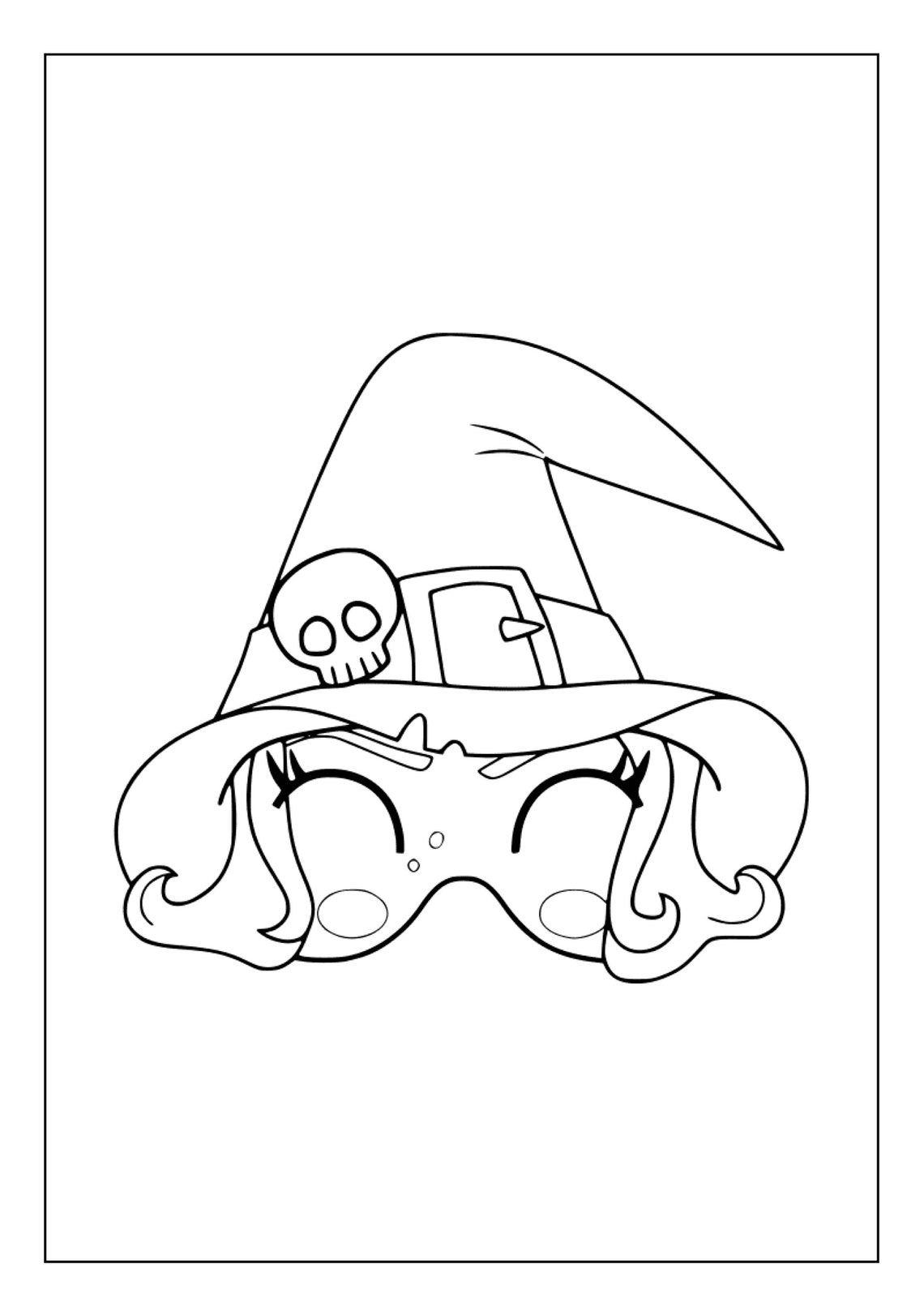 Printable Halloween Masks Coloring Pages for Kids and Adults | 90 Pages ...