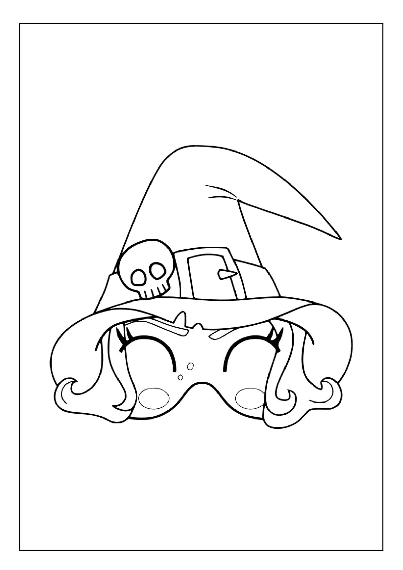 Printable Halloween Masks Coloring Pages for Kids and Adults | 90 Pages ...