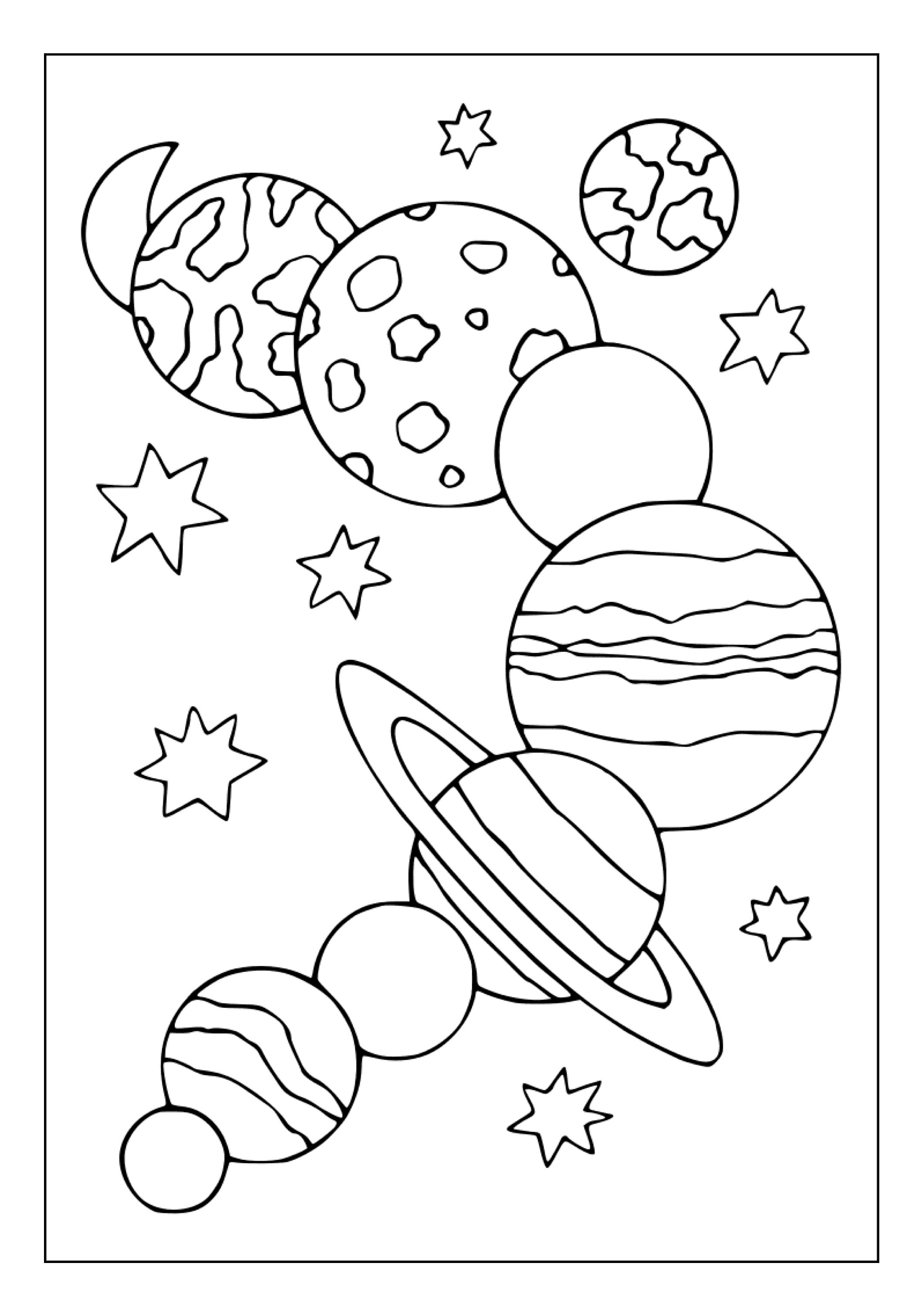 Printable Solar System Coloring Pages for Kids and Adults | 70 Pages ...