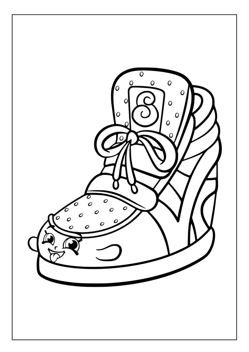 Printable Shoes Coloring Pages for Kids and Adults | 100 Pages ...