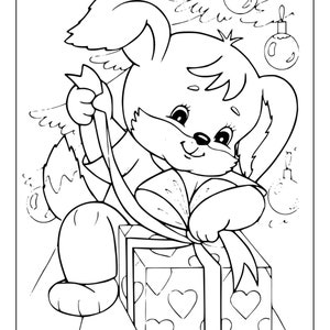 Printable Gifts Coloring Pages for Kids & Adults | 55 Pages | Digital ...