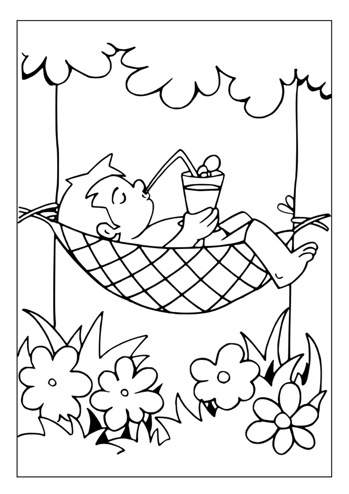 Printable Summer Coloring Pages for Kids and Adults | 100 Pages ...