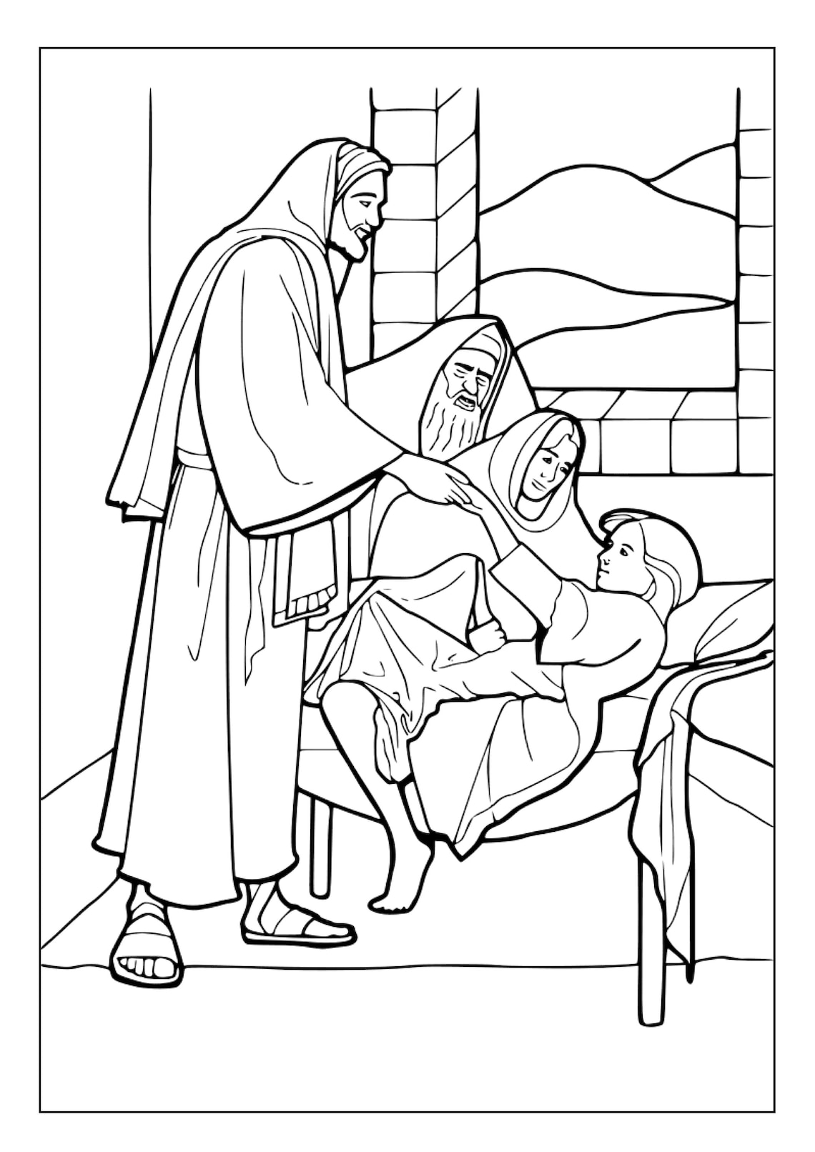 Printable Jesus Coloring Pages for Kids & Adults | 90 Pages | Instant ...