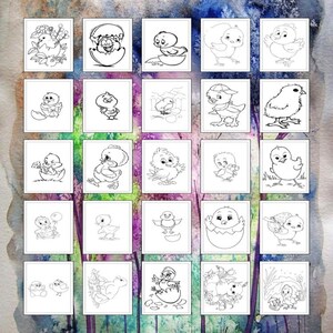Printable Baby Chick Coloring Pages for Kids & Adults | 25 Pages ...