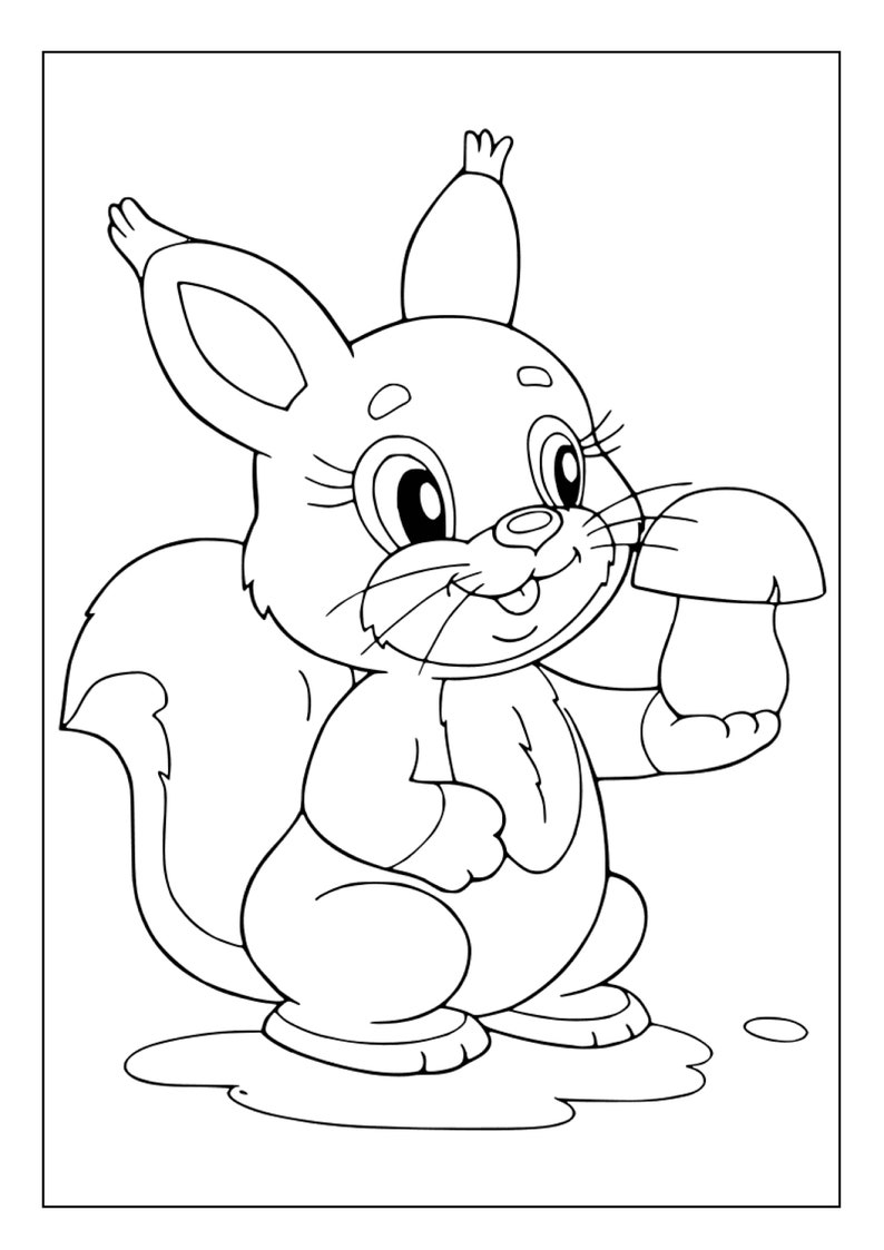 Printable Squirrel Coloring Pages for Kids and Adults | 80 Pages ...