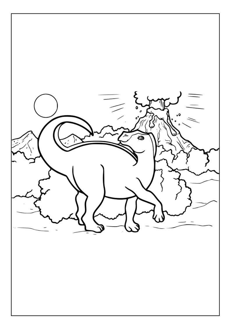 Printable Volcano Coloring Pages for Kids and Adults 100 Pages Instant ...