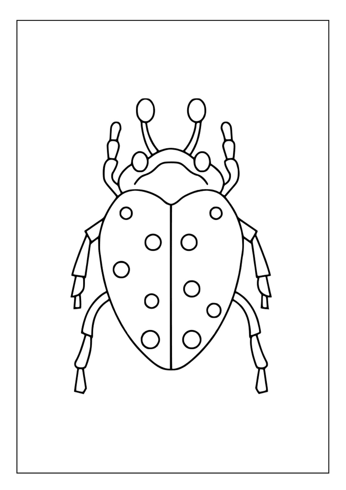 Printable Beetles Coloring Pages for Kids & Adults | 45 Pages | Instant ...