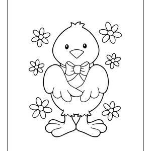 Printable Baby Chick Coloring Pages for Kids & Adults | 25 Pages ...