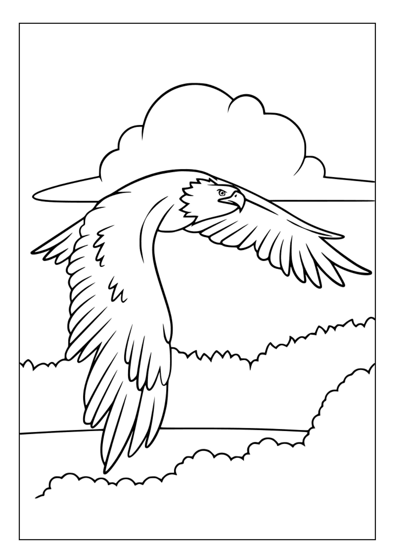 Printable Bald Eagle Coloring Pages for Kids & Adults | 30 Pages ...