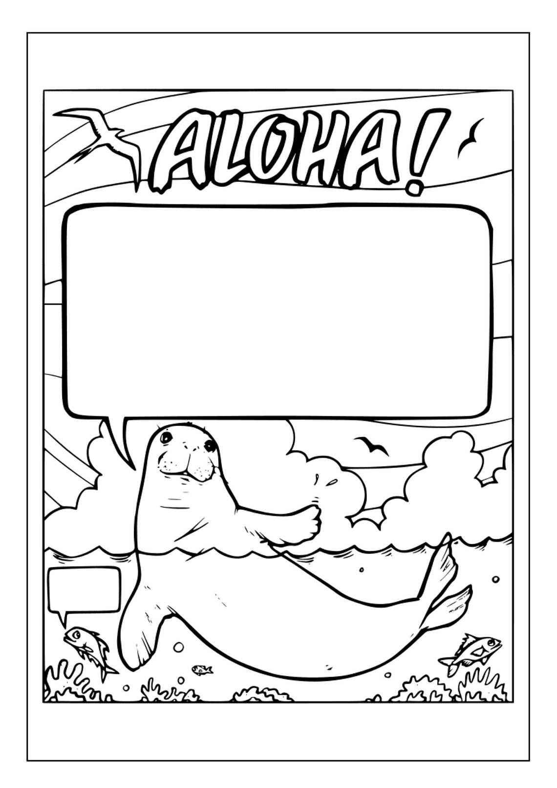 Printable Hawaii Coloring Pages for Kids & Adults 65 Pages Instant ...