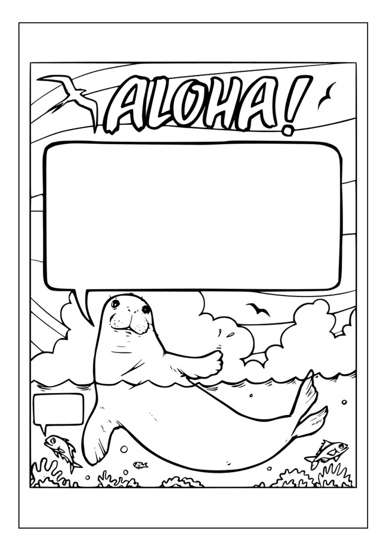 Printable Hawaii Coloring Pages for Kids & Adults | 65 Pages | Instant ...