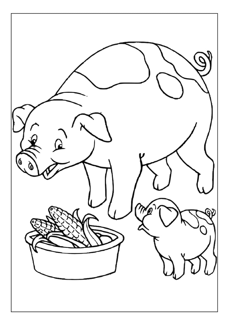 Printable Pets Coloring Pages for Kids and Adults | 90 Pages | Instant ...