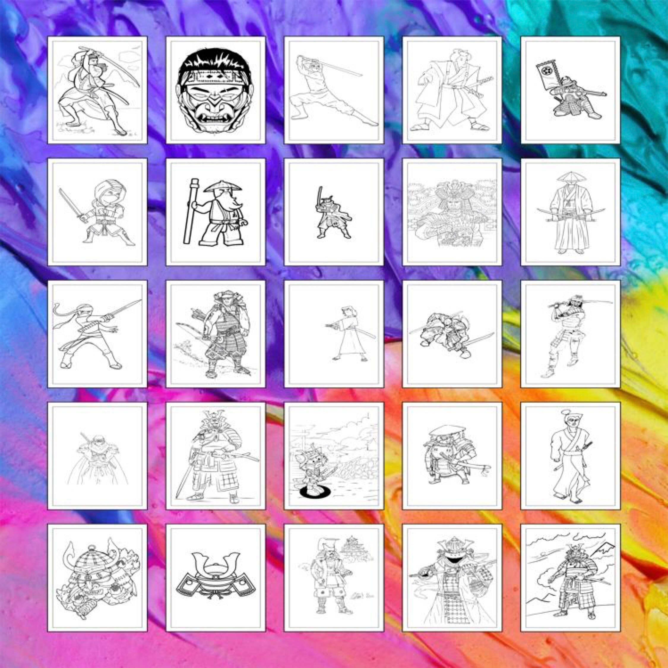 Printable Samurai Coloring Pages for Kids and Adults | 70 Pages ...