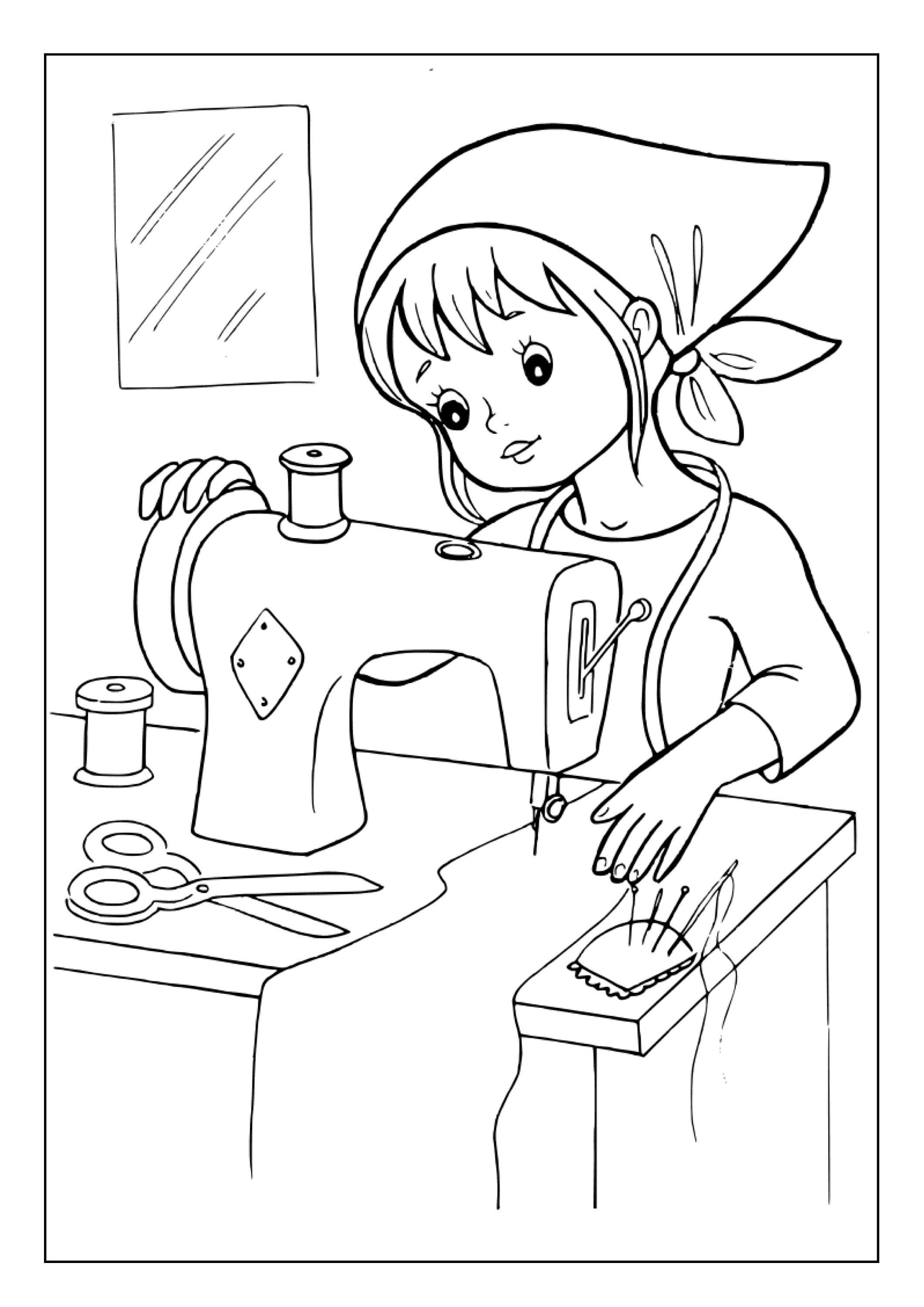 Printable Professions Coloring Pages for Kids and Adults | 100 Pages ...