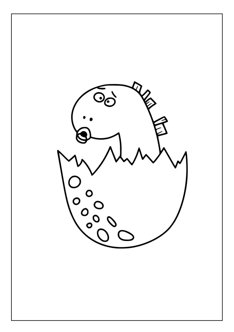 Printable Cute Little Dinosaurs Coloring Pages for Kids and Adults | 90 ...