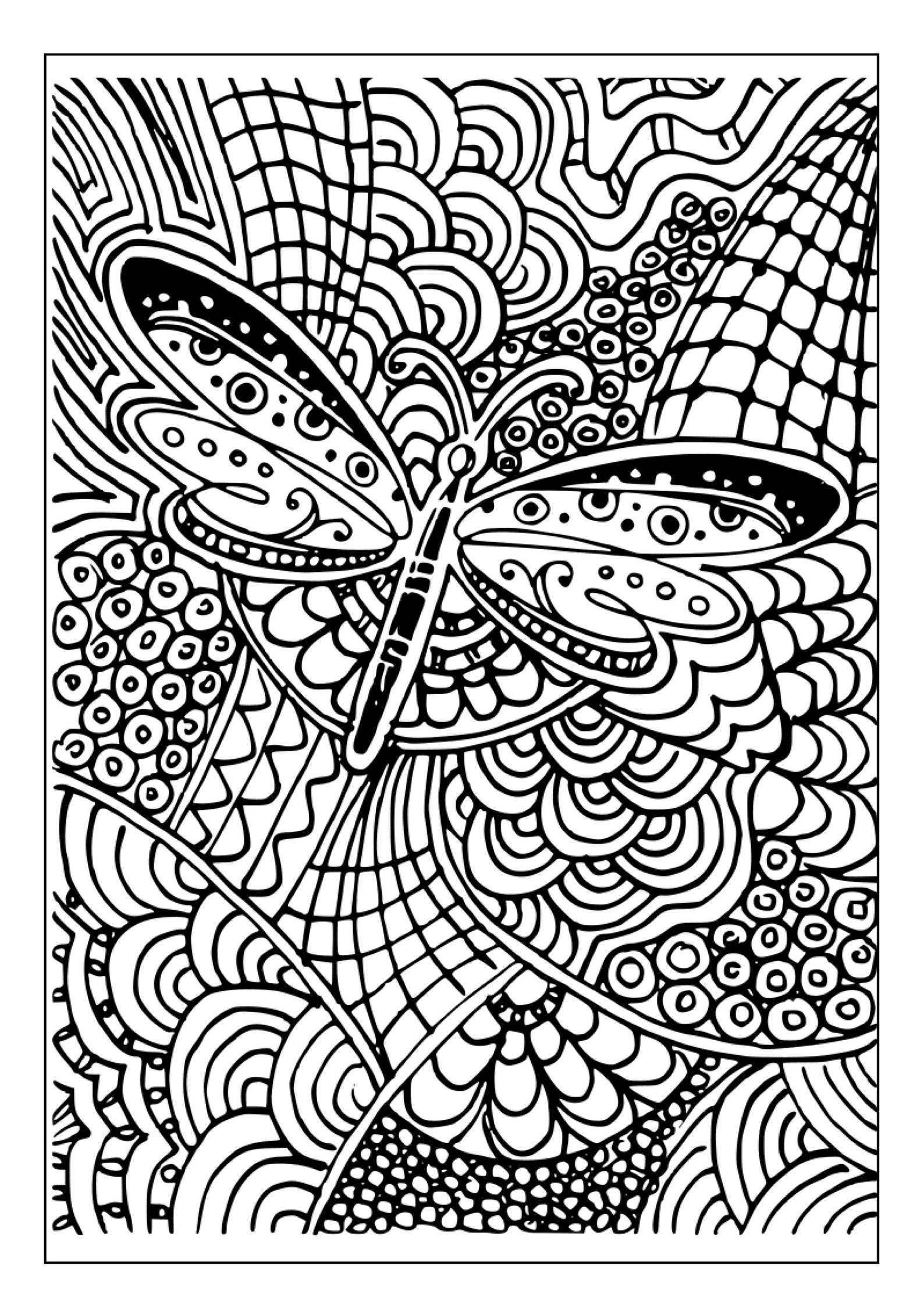 Printable Zentangle Coloring Pages for Kids and Adults | 130 Pages ...