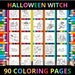 Printable Halloween Witch Coloring Pages for Kids and Adults | 90 Pages ...