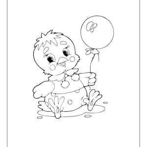 Printable Baby Chick Coloring Pages for Kids & Adults | 25 Pages ...