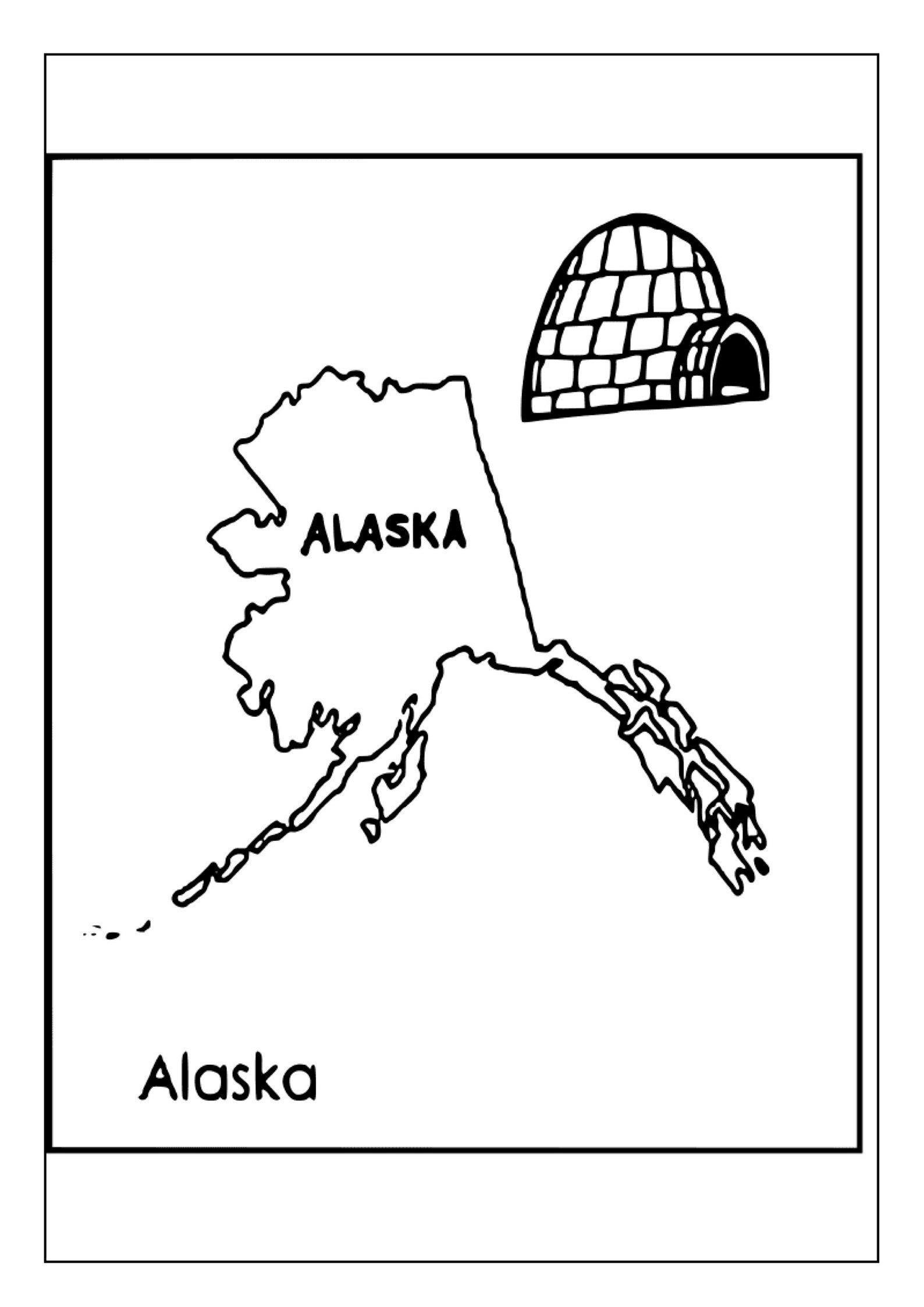 Printable Alaska Coloring Pages for Kids & Adults | 55 Pages | Instant ...