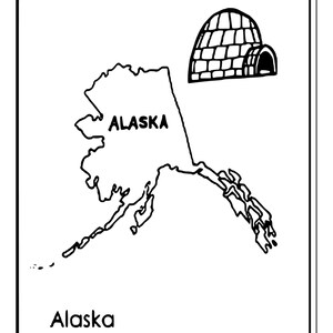 Printable Alaska Coloring Pages for Kids & Adults | 55 Pages | Instant ...