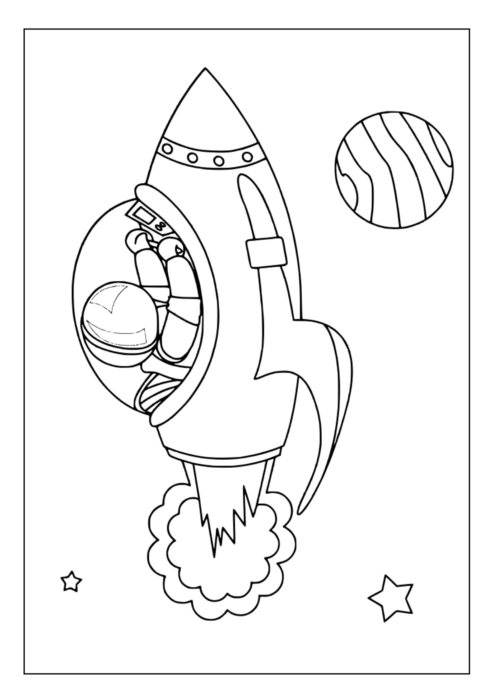 Printable Rocket Coloring Pages for Kids and Adults | 100 Pages ...