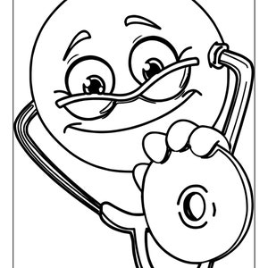 Printable Emoji Coloring Pages for Kids and Adults | 45 Pages | Instant ...