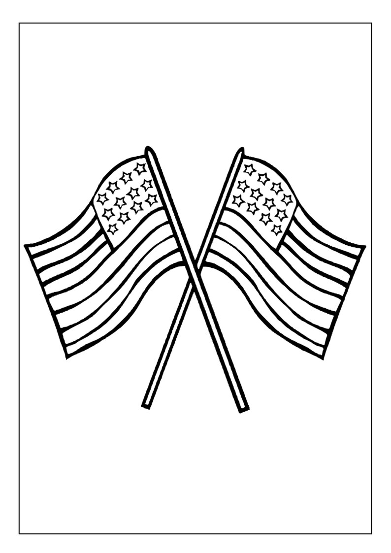 Printable Patriotic Coloring Pages for Kids and Adults | 100 Pages ...