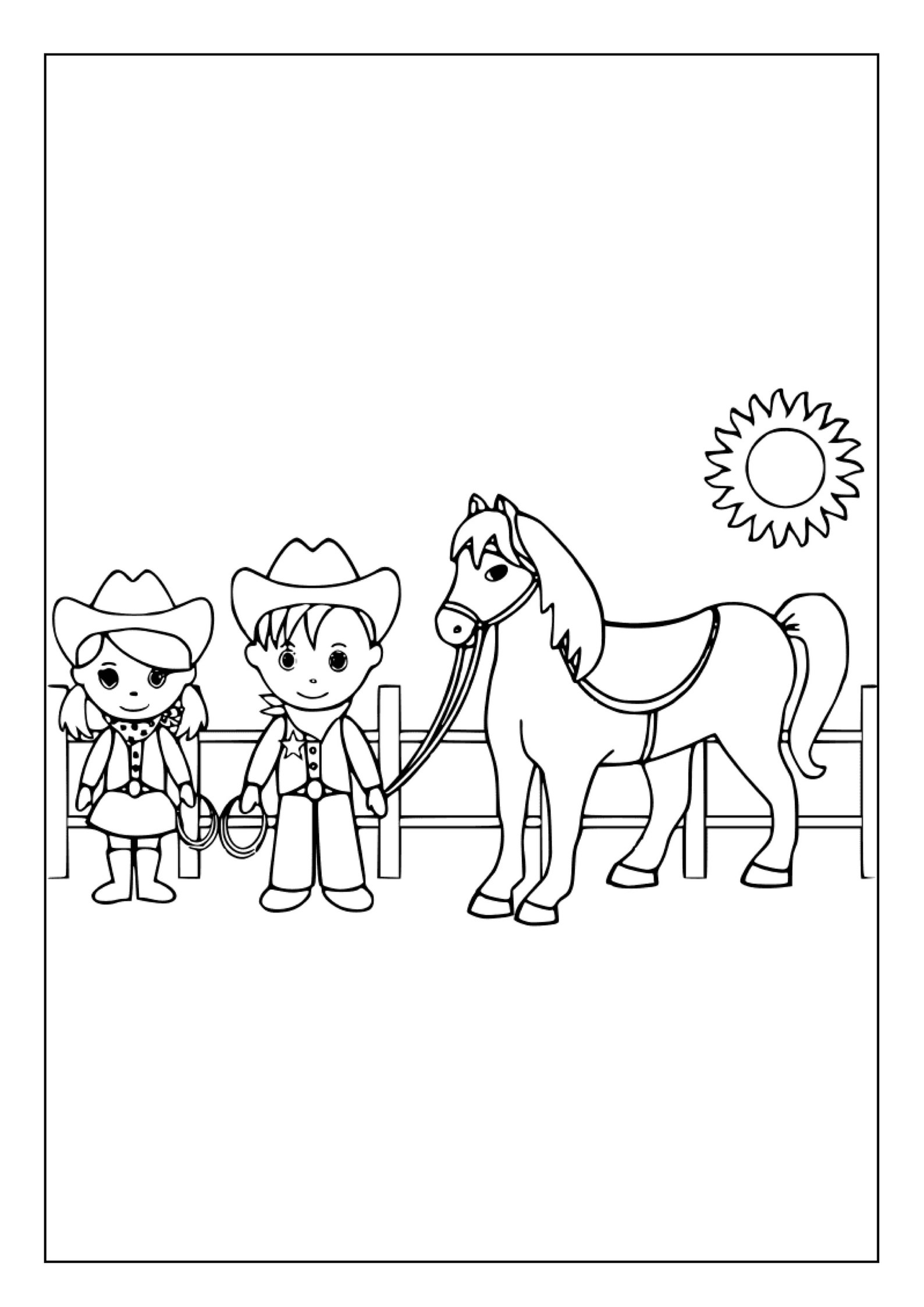 Printable Cowboy Coloring Pages for Kids and Adults | 130 Pages ...